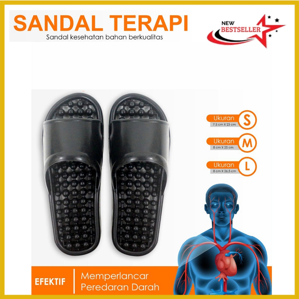 Jual Sandal Rematik Sendal Terapi Sandal Kesehatan Injoy Menaikan Imun ...