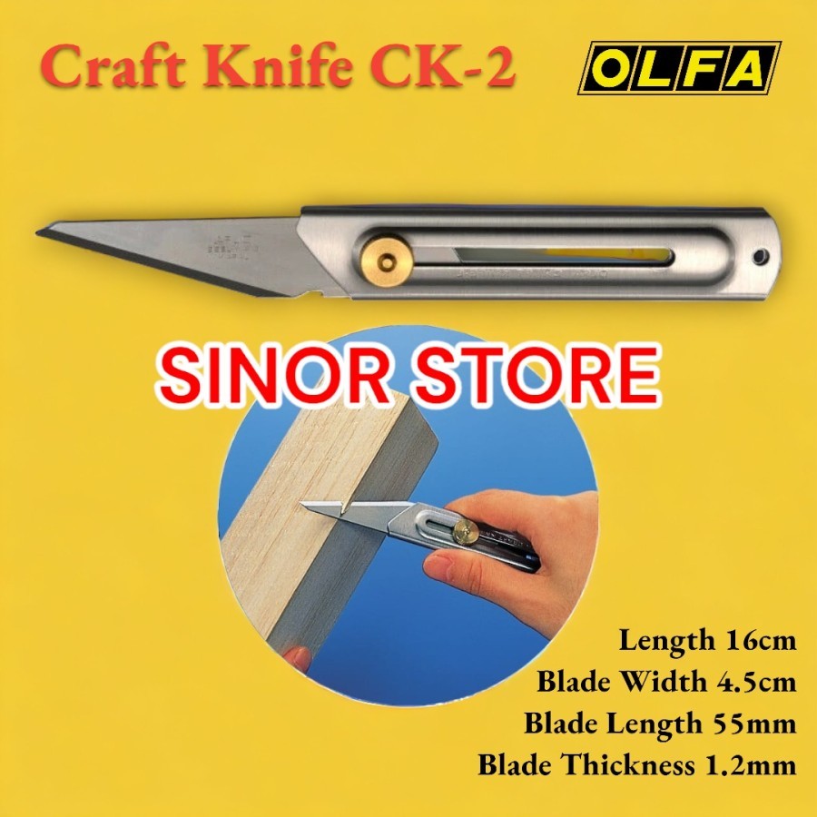Jual OLFA Safety Cutter CK-2 Olfa Craft Knife | Shopee Indonesia