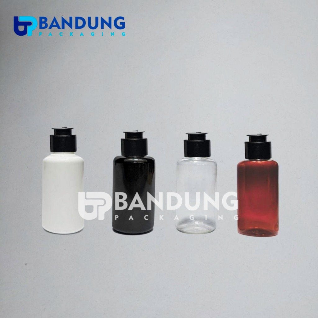 Jual Fliptop Jamur Hitam - Botol Tubular 70ML Putih Hitam Clear Amber ...