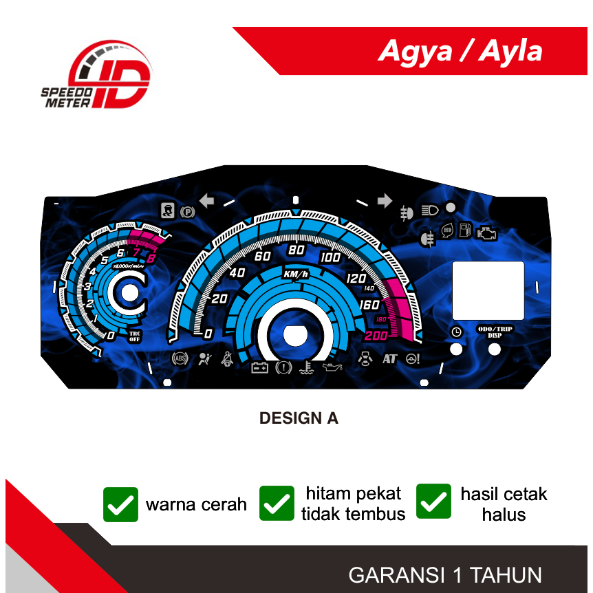 Jual custom panel speedometer toyota Agya Ayla MIKA | Shopee Indonesia