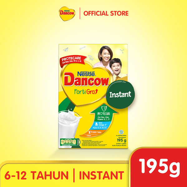Jual Dancow Fortigro Susu Bubuk Instan Anak 195 gr | Shopee Indonesia