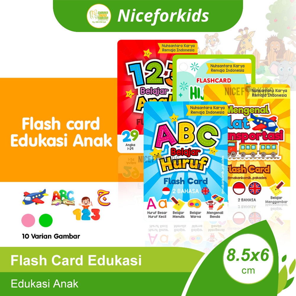 Jual Flash Card Mainan Kartu Edukasi Anak / Flashcard Kartu Pintar ...