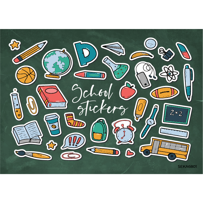 Jual Sticker School Sticker Sheet Sticker Unik Sticker Tempel Sticker ...