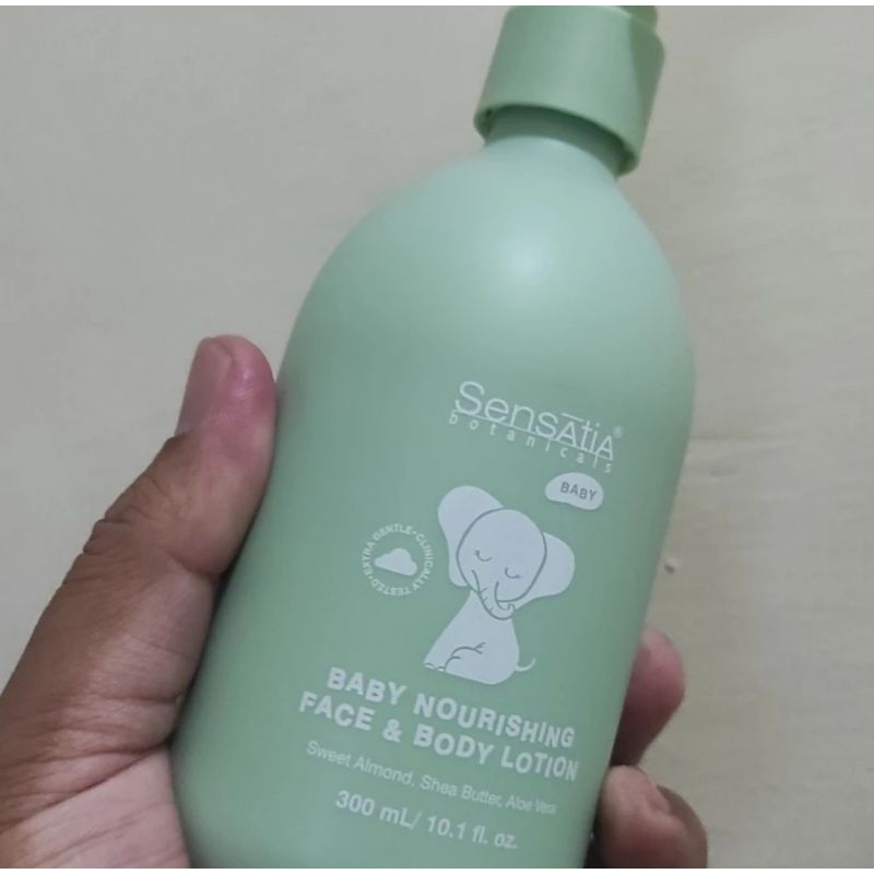 Jual sensatia botanicals baby nourishing face and body lotion botol 300 ...