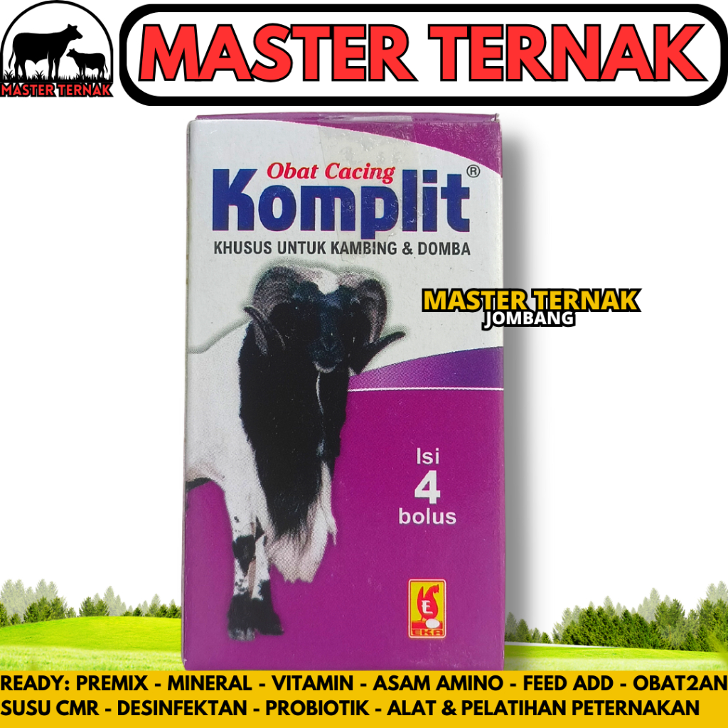 Jual OBAT CACING KOMPLIT KAMBING 4 BOLUS EKA FARMA - Cacing Gilik Pita ...
