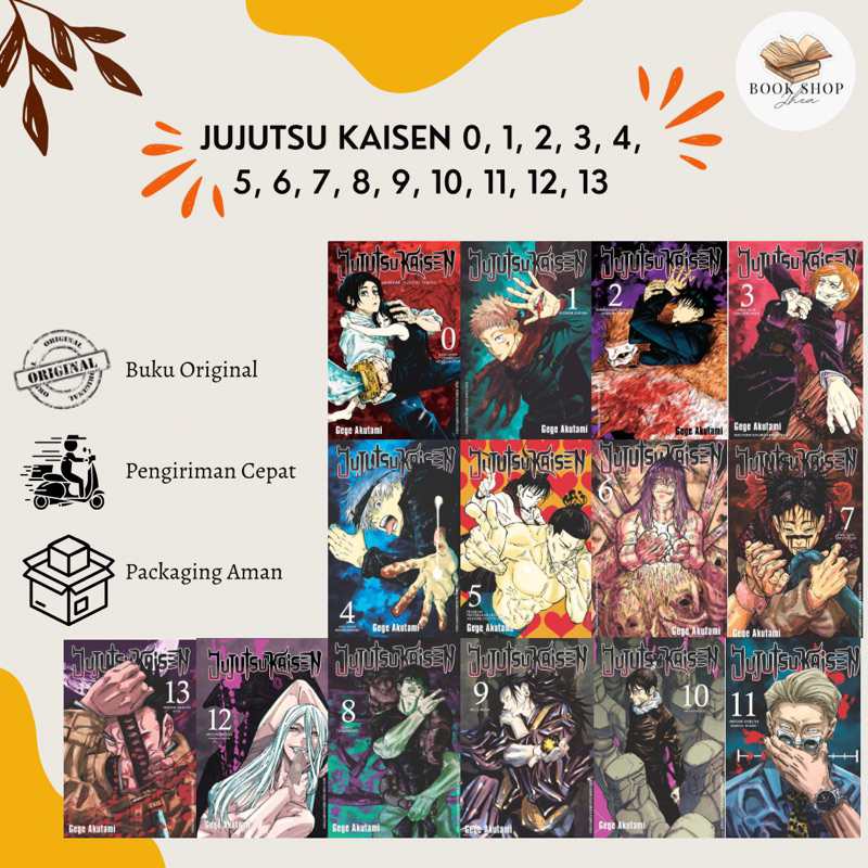 Jual Komik Jujutsu Kaisen Vol 0, 1, 2, 3, 4, 5, 6, 7, 8, 9, 10, 11, 12, 13, 14 | Shopee Indonesia
