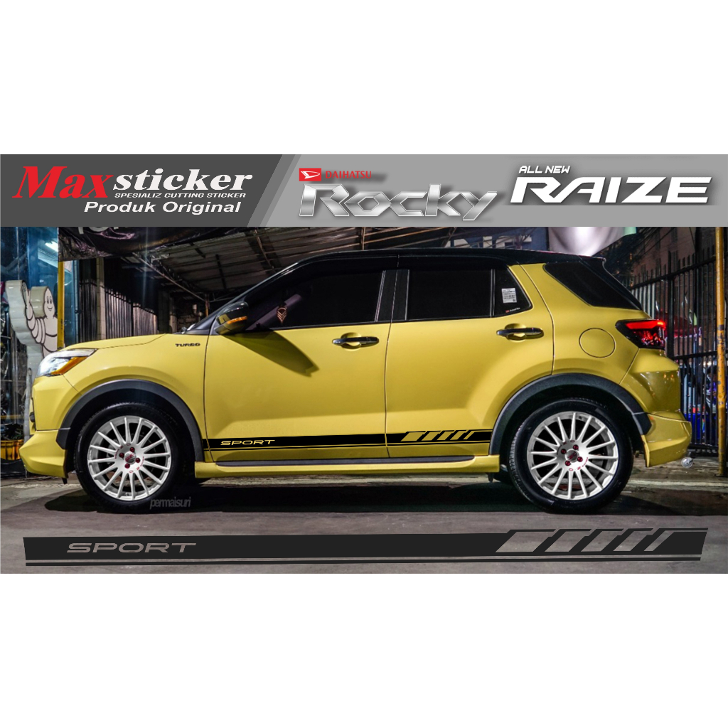 Jual STICKER BODY SAMPING ROCKY RAIZE TERBARU STICKER AKSESORIS ROCKY ...