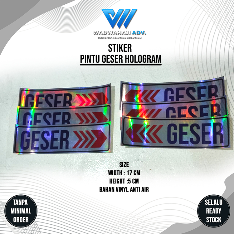 Jual Stiker Pintu Geser Hologram | Elegan | Bahan Premium Anti Air ...