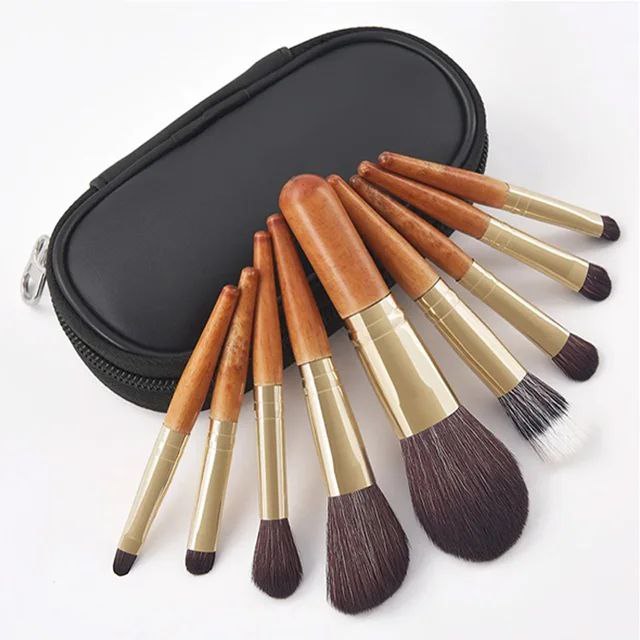 Jual Kuas Bambu Make Up Bamboo Brush Kuas Makeup Set Eyeshadow Brush ...