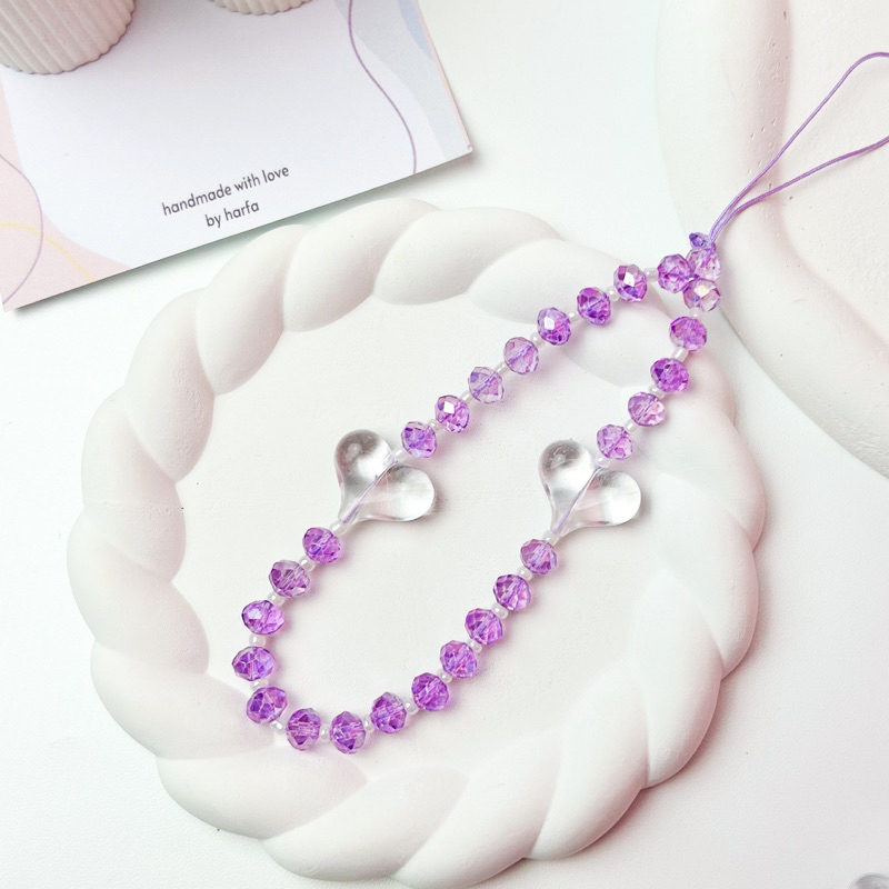 Jual PHONE STRAP BEADS KRISTAL HP TALI HP GELANG BRACELET KOREA ...