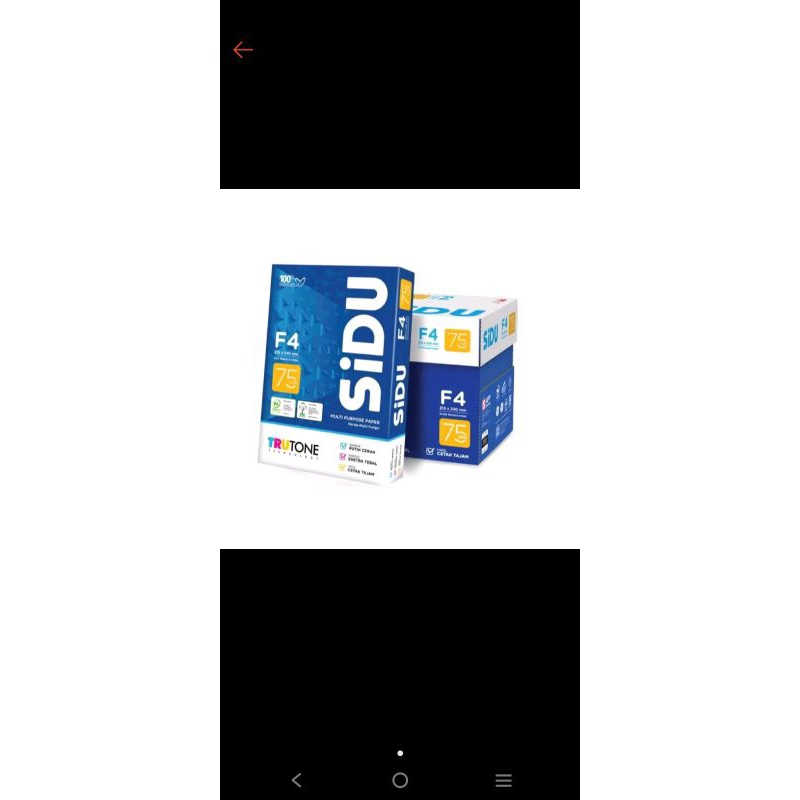 Jual KERTAS HVS SIDU F4 60 gram | Shopee Indonesia