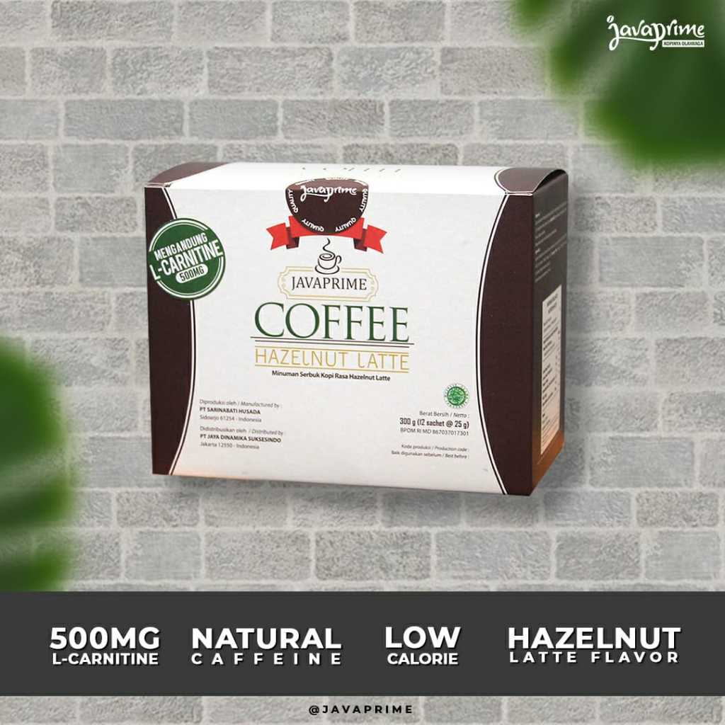 Jual Java Prime Coffee 300 Grams 12 Sachets Hazelnut Latte / box ...
