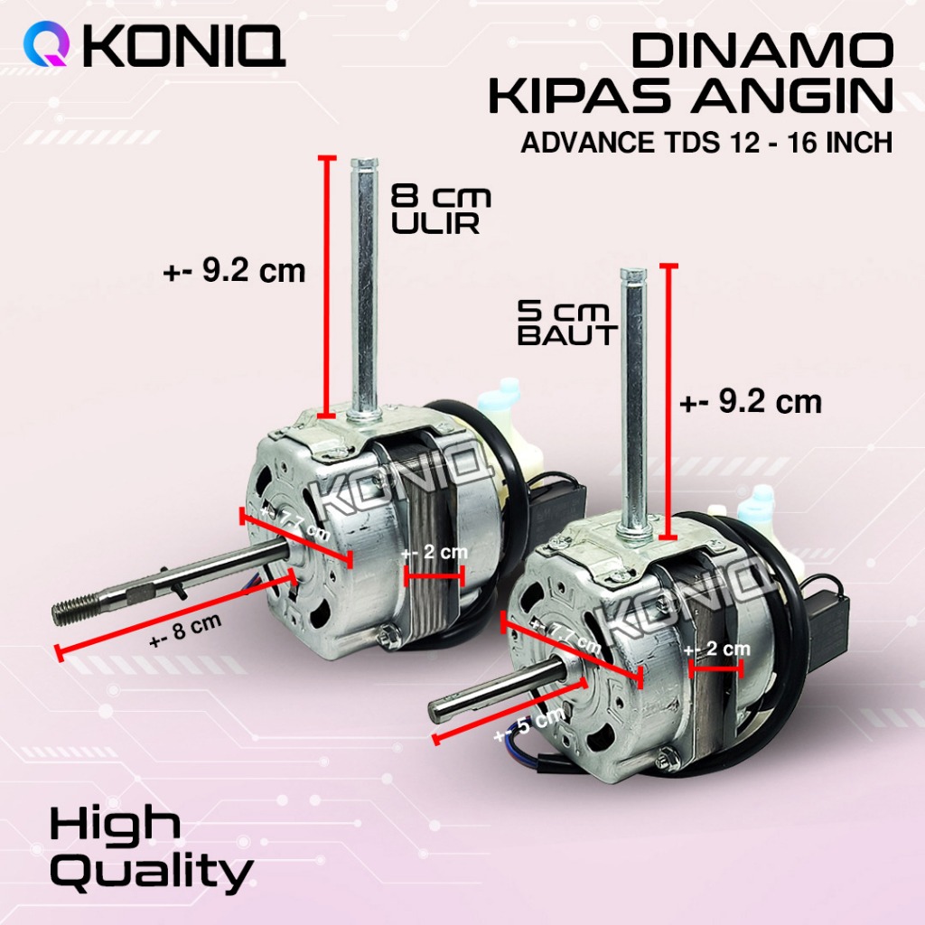 Jual DINAMO KIPAS ADVANCE TDS 18 INCH / MOTOR KIPAS ANGIN BALING BESI ...