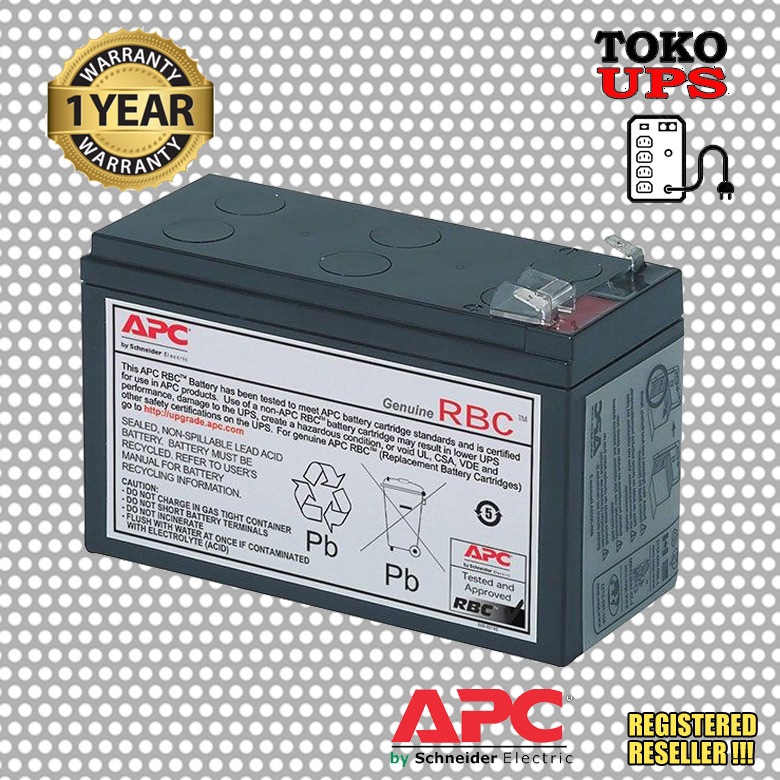Jual Battery Replacement APC RBC17 Baterai RBC 17 BX1100LIMS | Shopee ...