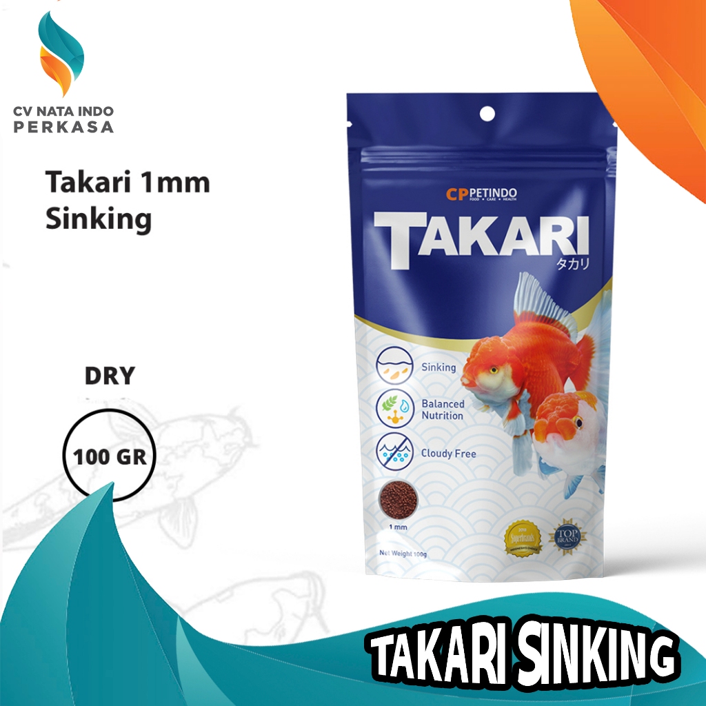 Jual TAKARI SINKING 100 gr / 1mm - Pakan Tipe Tenggelam Produk Baru CP ...