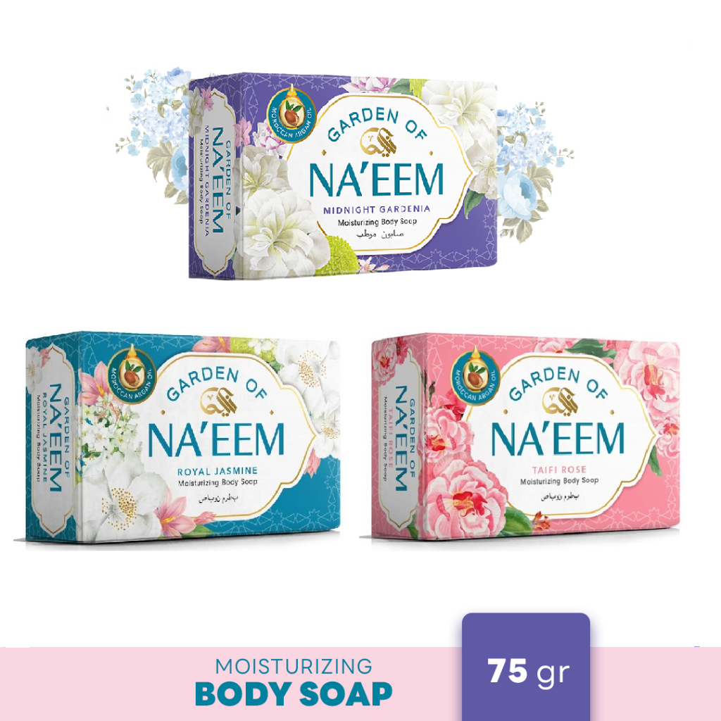 Jual 𝐑𝐀𝐃𝐘𝐒𝐀 - Garden Of Naeem Sabun batang 75gr | Shopee Indonesia