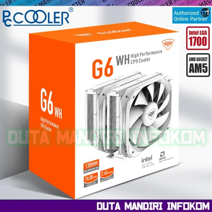 Jual PCCooler G6 - GAMEICE Dual Tower Air CPU Cooler for Intel&AMD | Shopee Indonesia