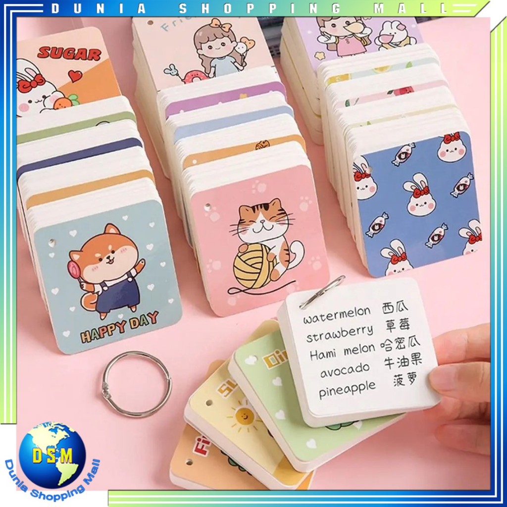Jual DSM Notebook Ring Mini Isi 80 Lembar Buku Note Gantung Karakter ...