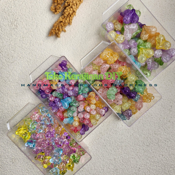 Jual Manik Mote Beads Manik Retak Love Bear Premium Series | Shopee ...