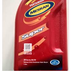 Jual 1 LITER MESRAN SUPER Pertamina Mesran SAE 20W-50 1L | Shopee Indonesia