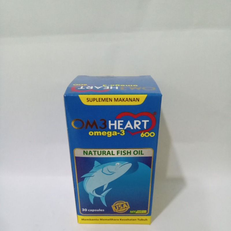 Jual OM3 HEART | OMEGA - 3 600 | ISI 30 CAPSULES | Shopee Indonesia