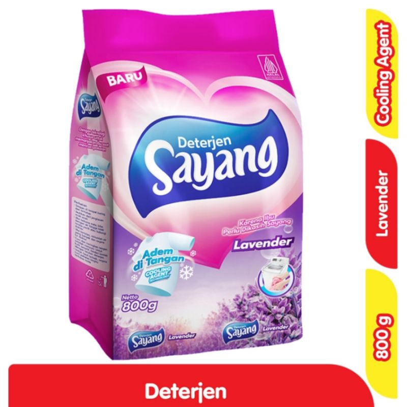 Jual Deterjen Sayang Detergen Lavender 800g | Shopee Indonesia