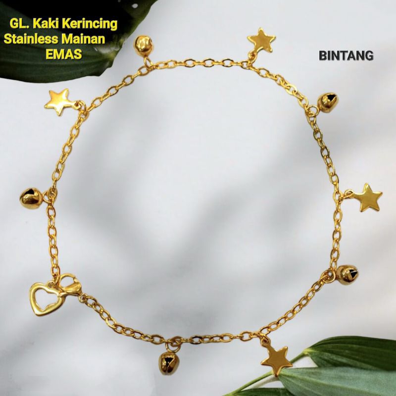 Jual GELANG KAKI ATAU TANGAN BOLA BELL KERINCING LONCENG BUNYI TITANIUM ...