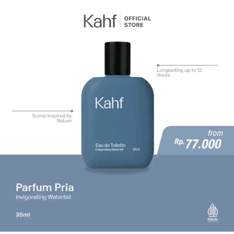 Jual Kahf Invigorating Waterfall Eau de Toilette 35 ml Original ...
