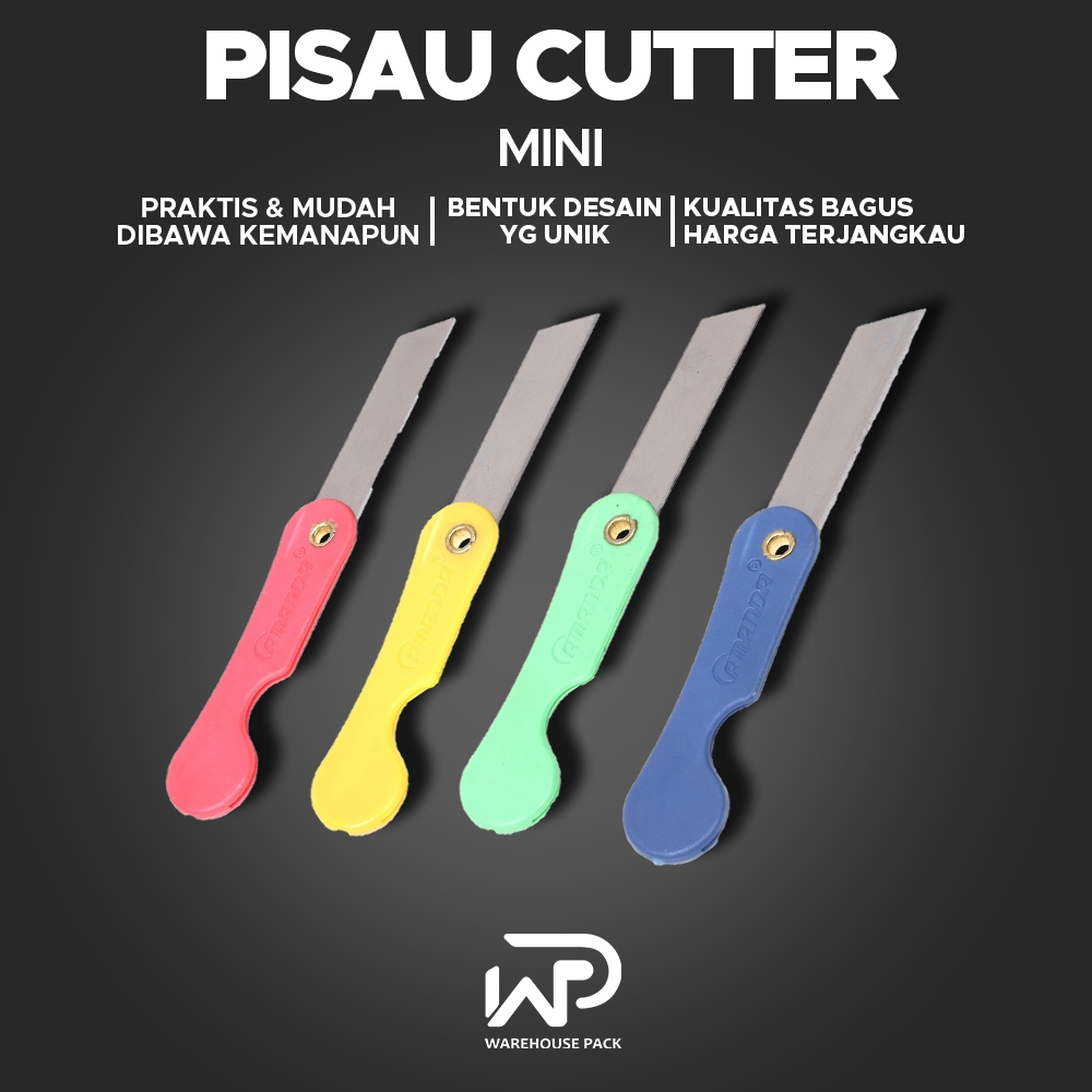 Jual Pisau Cutter Lipat MinI | Cutter Mini | Pisau Lipat | Pisau Mini ...