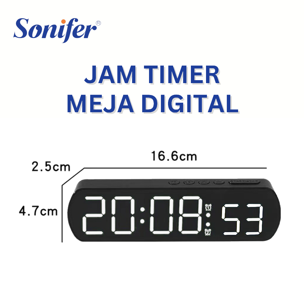 Jual Sonifer Jam Timer Digital Jam Meja Alarm Timer Mundur Countdown ...