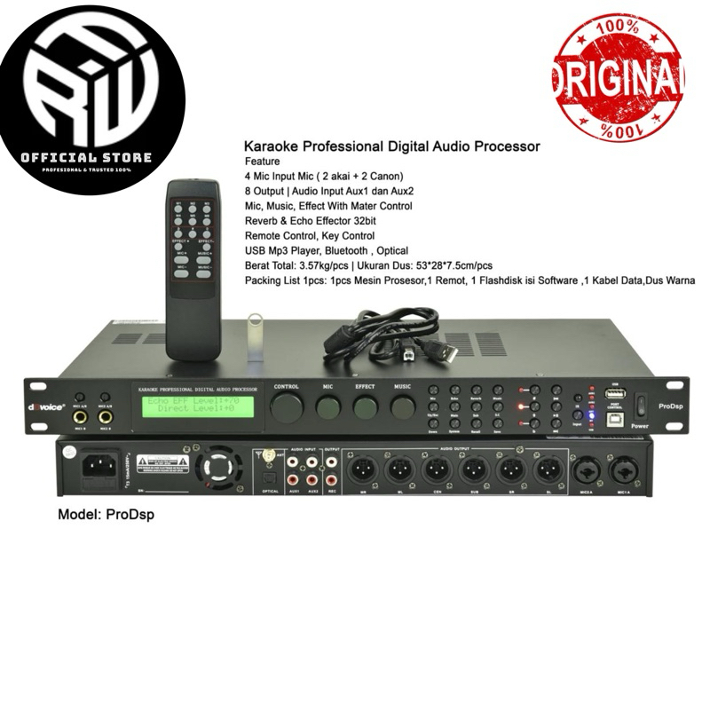 Jual MANAGEMENT KARAOKE PROCESOR DBVOICE PRODSP / PRO DSP / PRO-DSP (ORIGINAL) | Shopee Indonesia