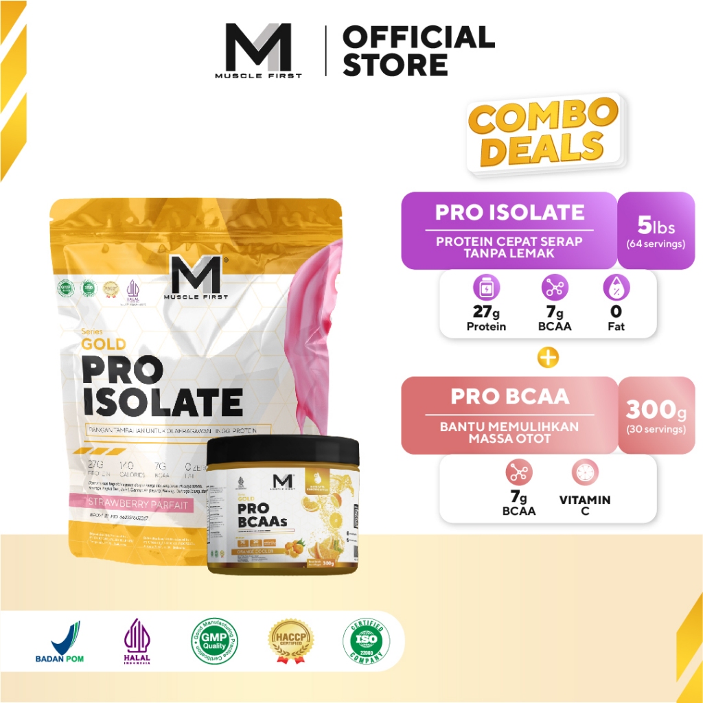 Jual [BUNDLE] MUSCLE FIRST Pro Isolate 5lbs + Pro BCAA 300gr | Shopee ...