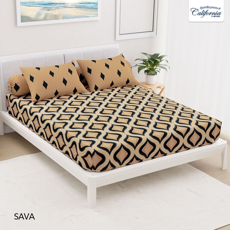 Jual CALIFORNIA Sprei Fitted Sava | Shopee Indonesia