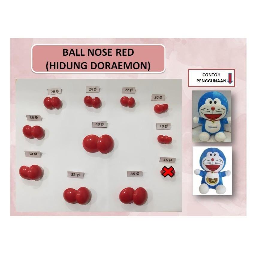Jual HIDUNG BONEKA MERAH BULAT BALL NOSE RED ( 1 PCS ) | Shopee Indonesia
