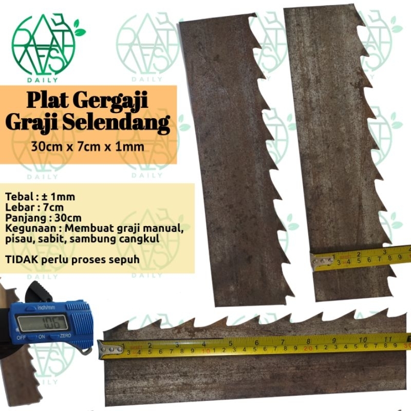 Jual (Lebar 7cm) Plat Gergaji Graji Selendang | Shopee Indonesia