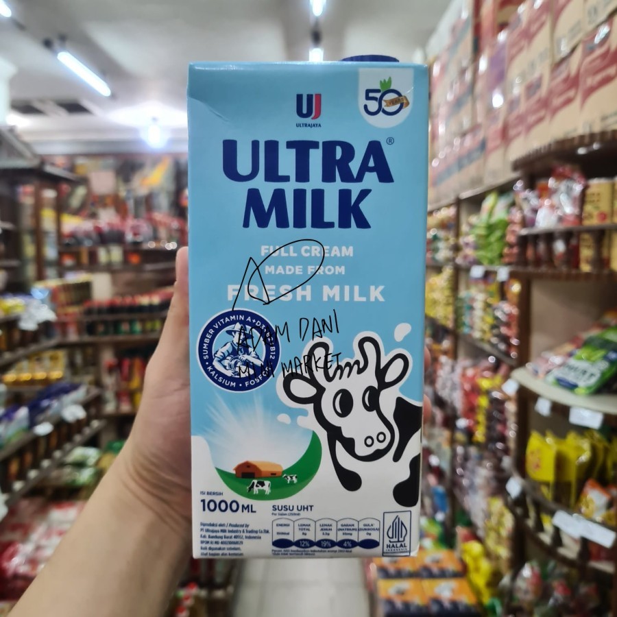 Jual SUSU UHT ULTRA MILK ULTRAMILK PUTIH FULL CREAM / COKELAT / LOW FAT ...