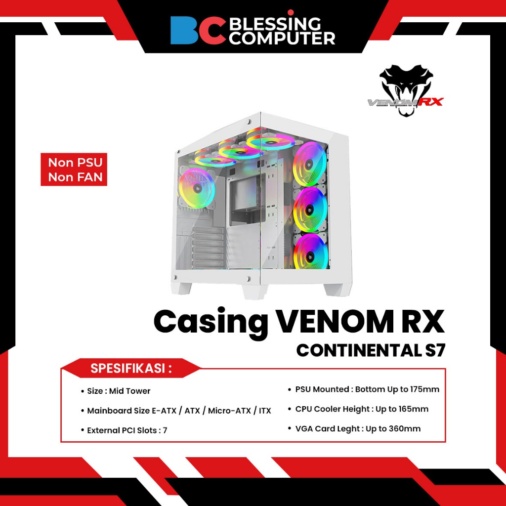 Jual Casing VENOM RX DAEMON CONTINENTAL S7 - White | Shopee Indonesia