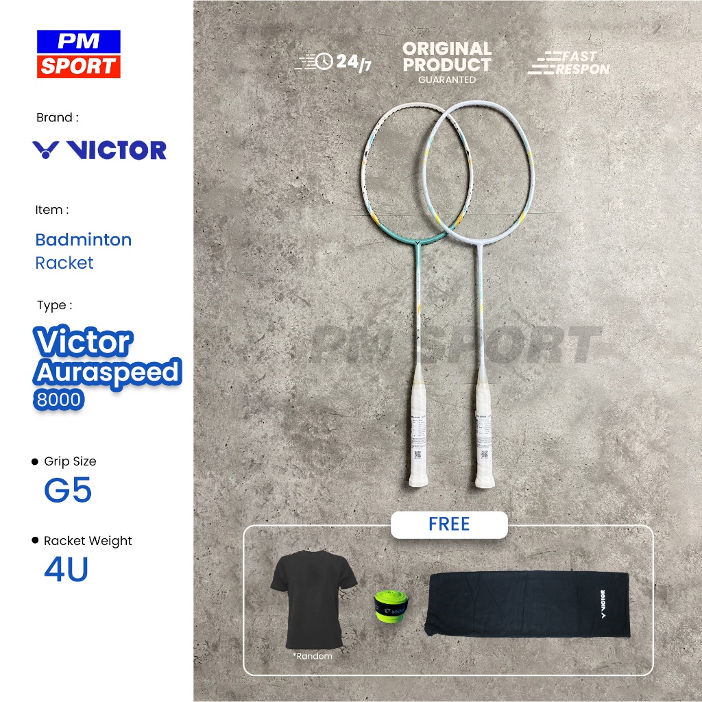 Jual RAKET BADMINTON / BULUTANGKIS VICTOR AURASPEED 8000 ORIGINAL ...