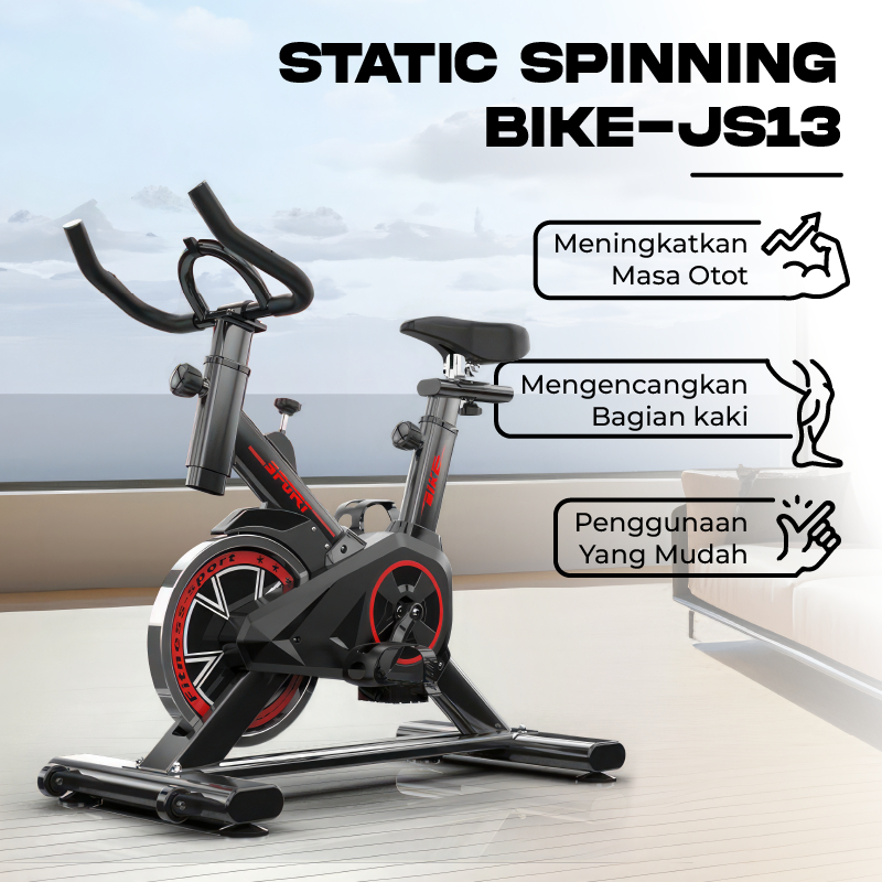 Jual Alat Fitness Spinning Bike LCD Monitor Adjustable Seat Exercise ...