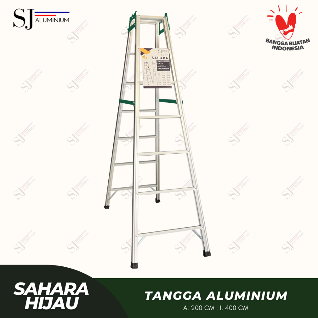 Jual KHUSUS INSTANT - Tangga Lipat Aluminium Sahara Jumbo Ladder ...