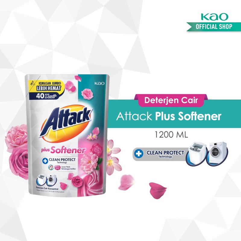 Jual Attack Plus Softener / hygiene plus protect Deterjen Cair Semua ...