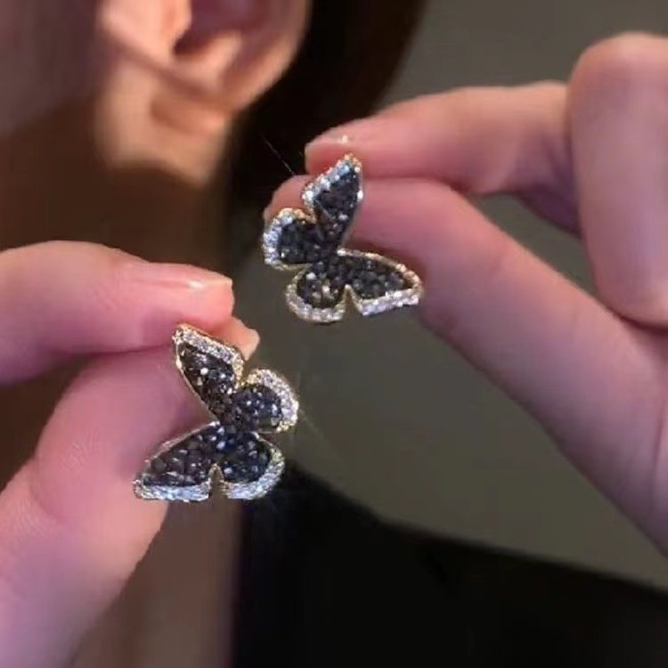 Jual Anting Kupu Kupu Butterfly Korean Style Blink Blink Model Tusuk ...