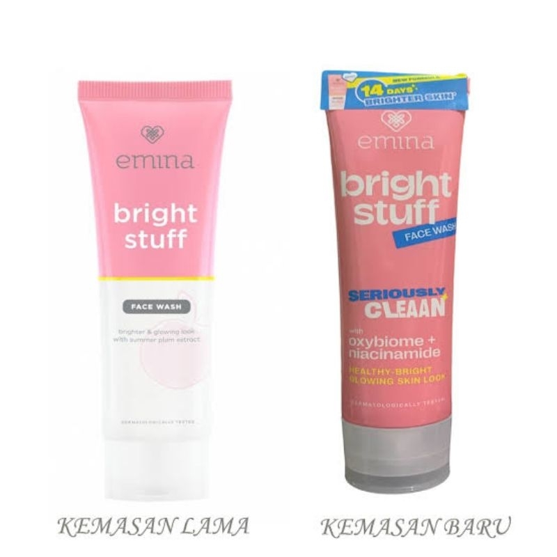 Jual ☆ NIRWANACOSMETICS ☆ Emina Bright Stuff Face Wash 50 ML - Sabun ...