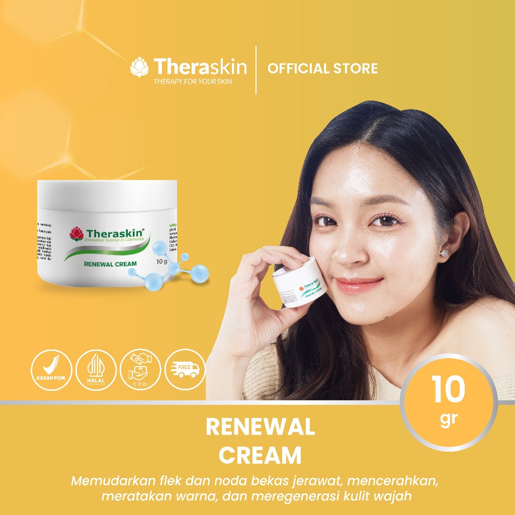 Jual Theraskin BPOM Renewal Cream 10g - Krim malam pencerah untuk Kulit ...