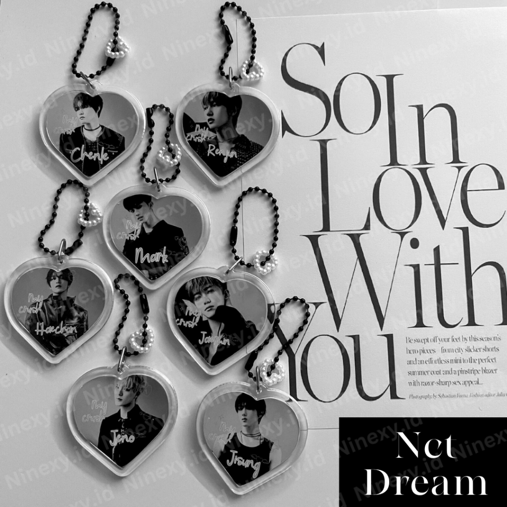 Jual NCT keyring SO IN LUV WITH U / nct dream nct 127 keychain kpop ...