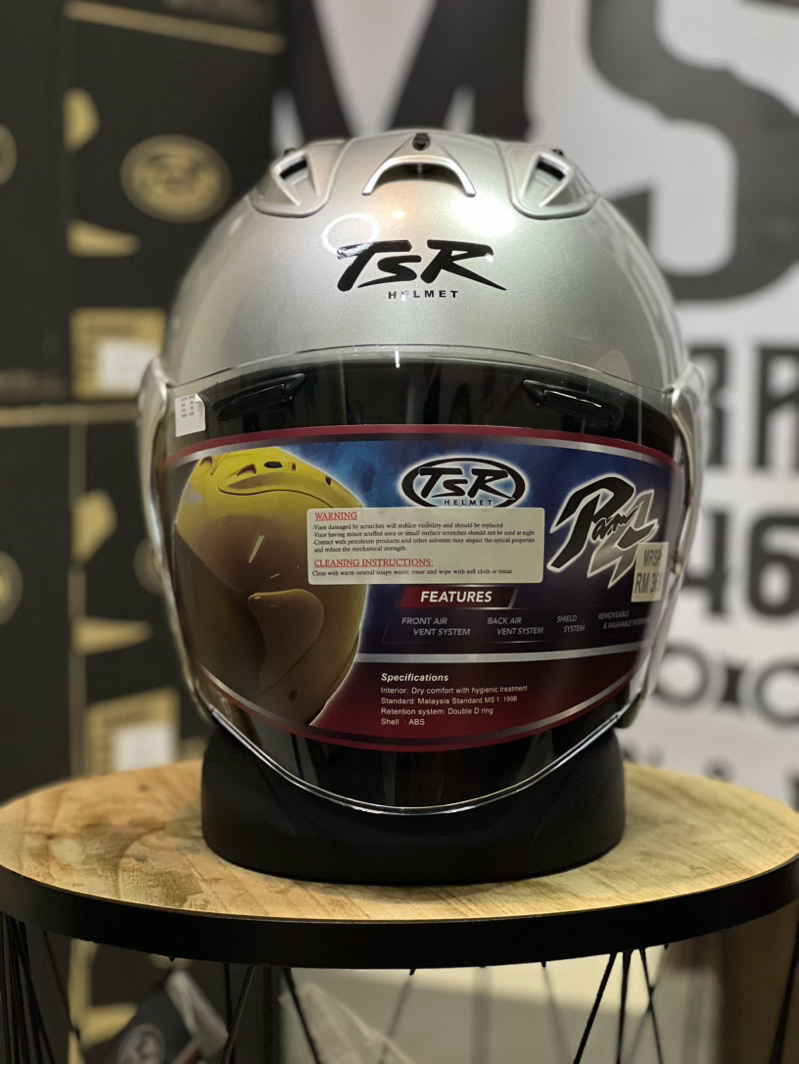 Jual Helm TSR RAM 4 Alumina Silver ORIGINAL FREE STICKER & GRATIS ...