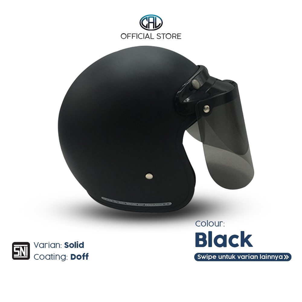 Jual CAL - Helm Bogo Solid SNI | Shopee Indonesia