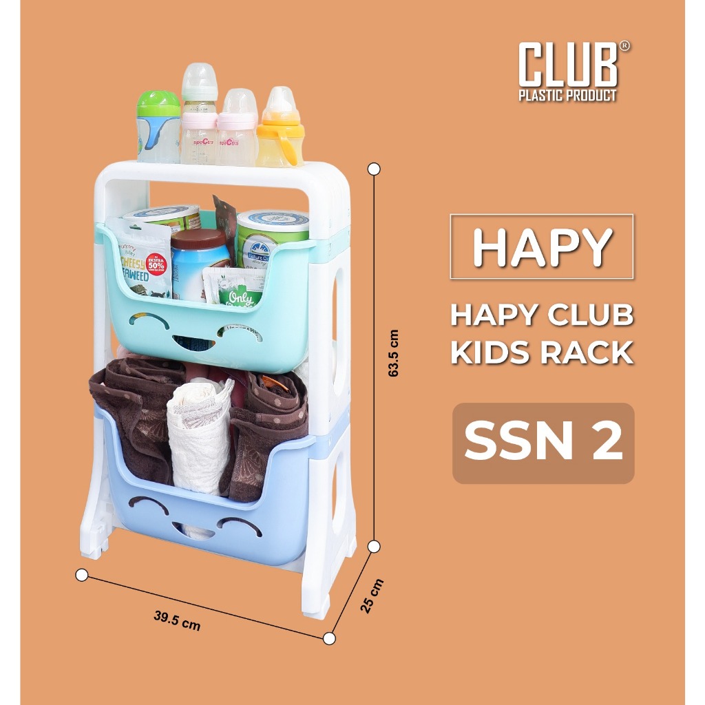 Jual RAK MAINAN ANAK HAPPY KIDS RACK 2 SUSUN/ RAK SUSUN PENYIMPANAN ...