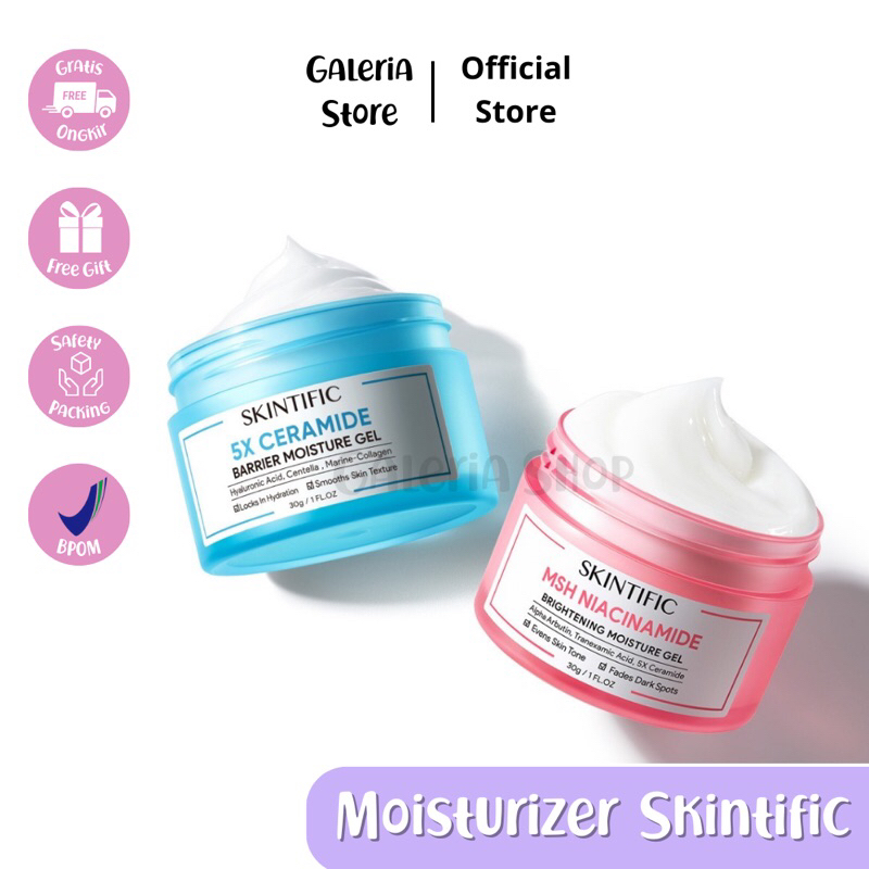 Jual Moisturizer Skintific Biru dan Pink / Moisturizer MSH Niacinamide ...