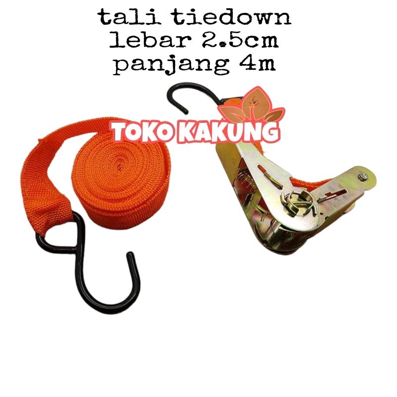 Jual tali pengikat barang tali cargo tali tiedown tali braket tali ...